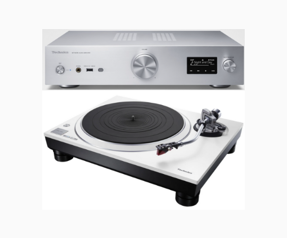 Technics New SU-GX70 Streamer And SL-1500C-W Turntable